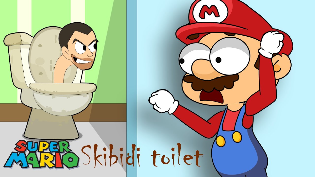 Skibidi toilet vs Super Mario | Funny moment - YouTube