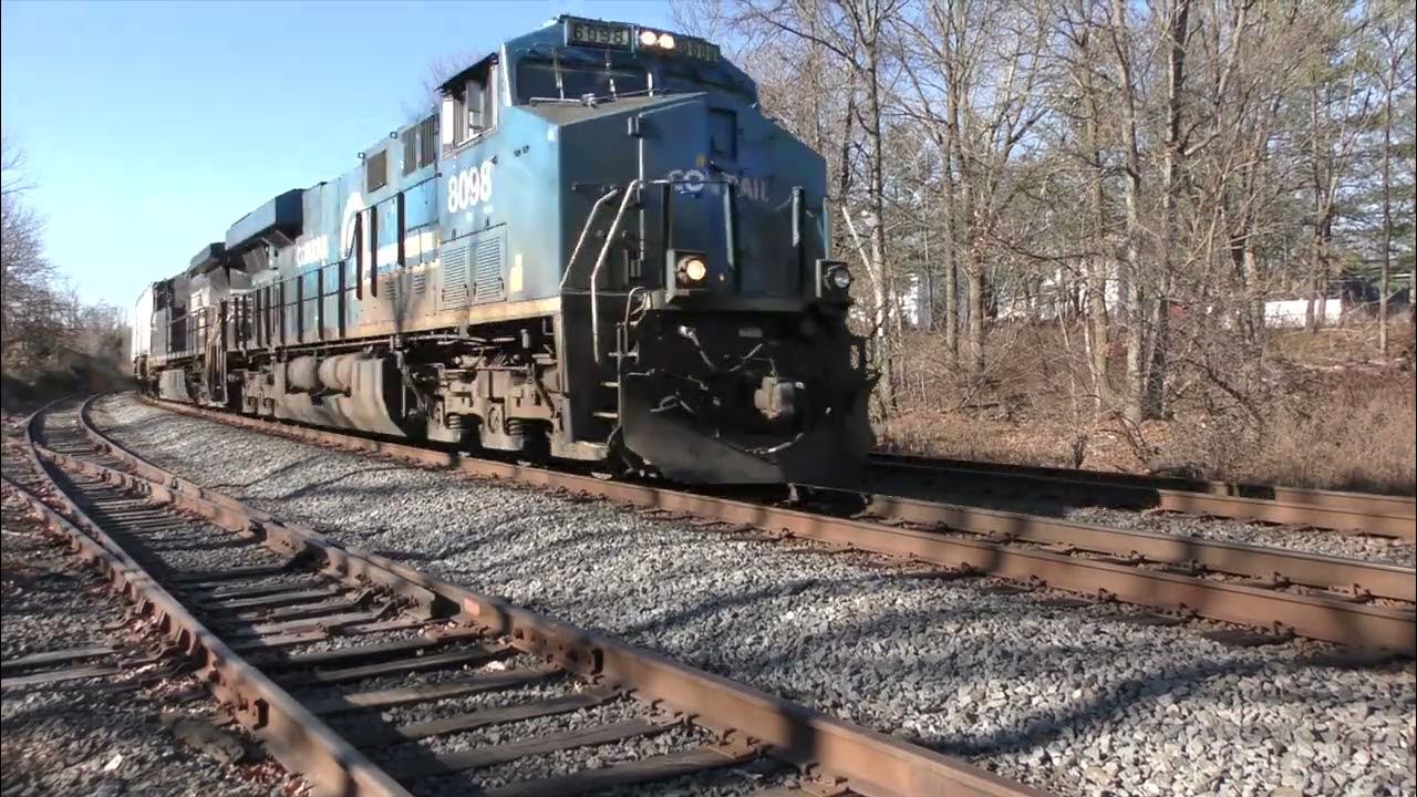 NS 8098 (Conrail) leads NS 28X 1/16/23 Piscataway,NJ - YouTube