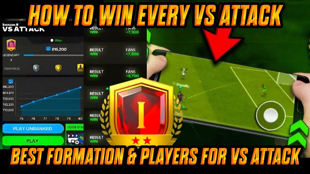 FC MOBILE VS ATTACK TIPS & TRICKS || VS ATTACK BEST FORMATION & PLAYERS ...
