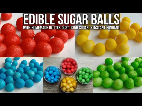 Edible Sugar Pearls or Sprinkles for Cake Decorations Recipe - YouTube