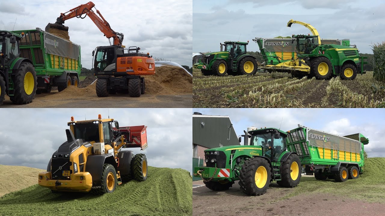 Loonbedrijf Dekker - Mais hakselen en inkuilen + oude maiskuil ...