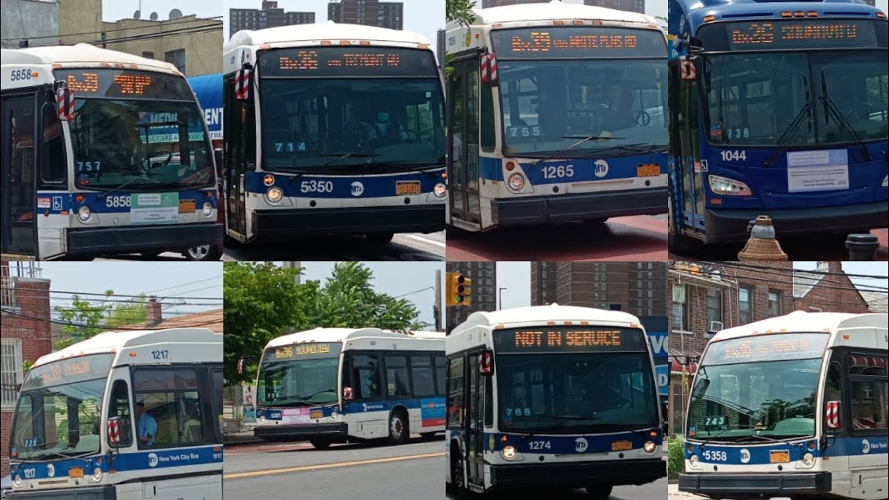 MTA | Bx36, Bx39 & NIS at White Plains Rd | (07/01/23) - YouTube
