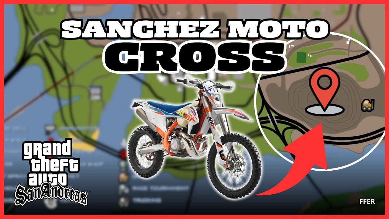 8 LOKASI MOTOR CROSS / SANCHEZ DI GTA SAN ANDREAS - YouTube