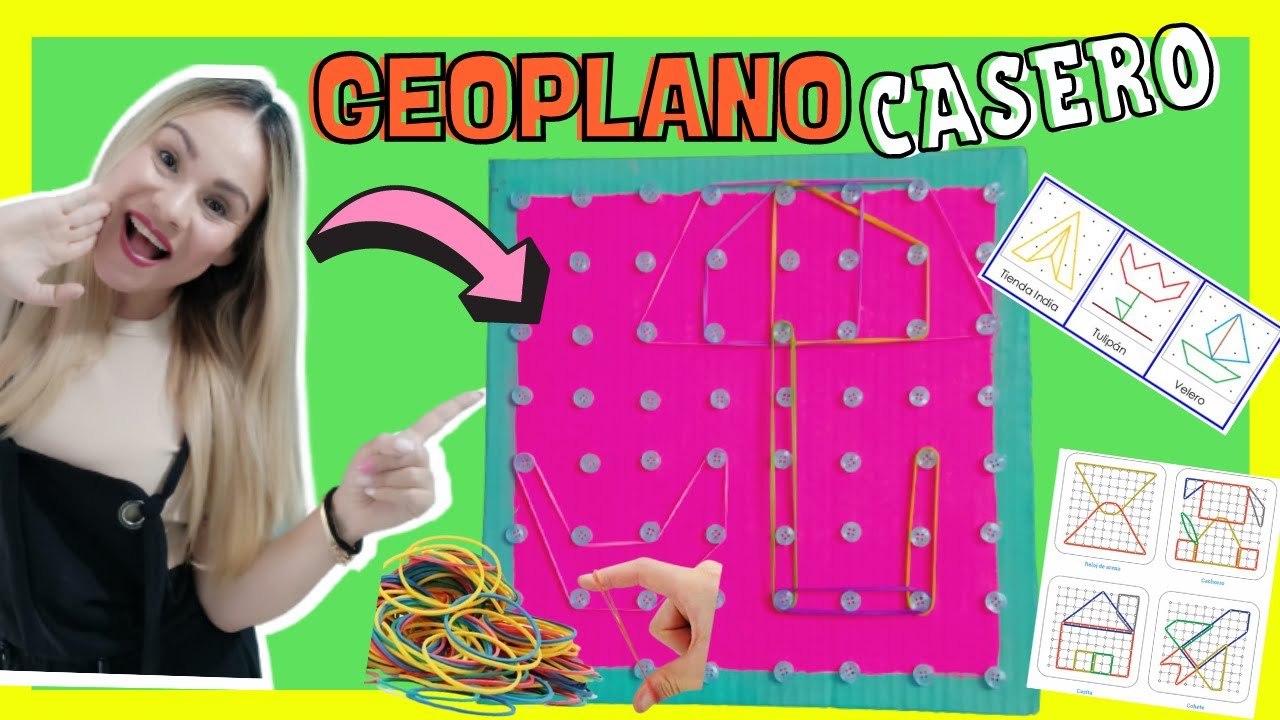 🎯 Material MANIPULATIVO para aprender GEOMETRÍA /FIGURAS EN EL GEOPLANO ...