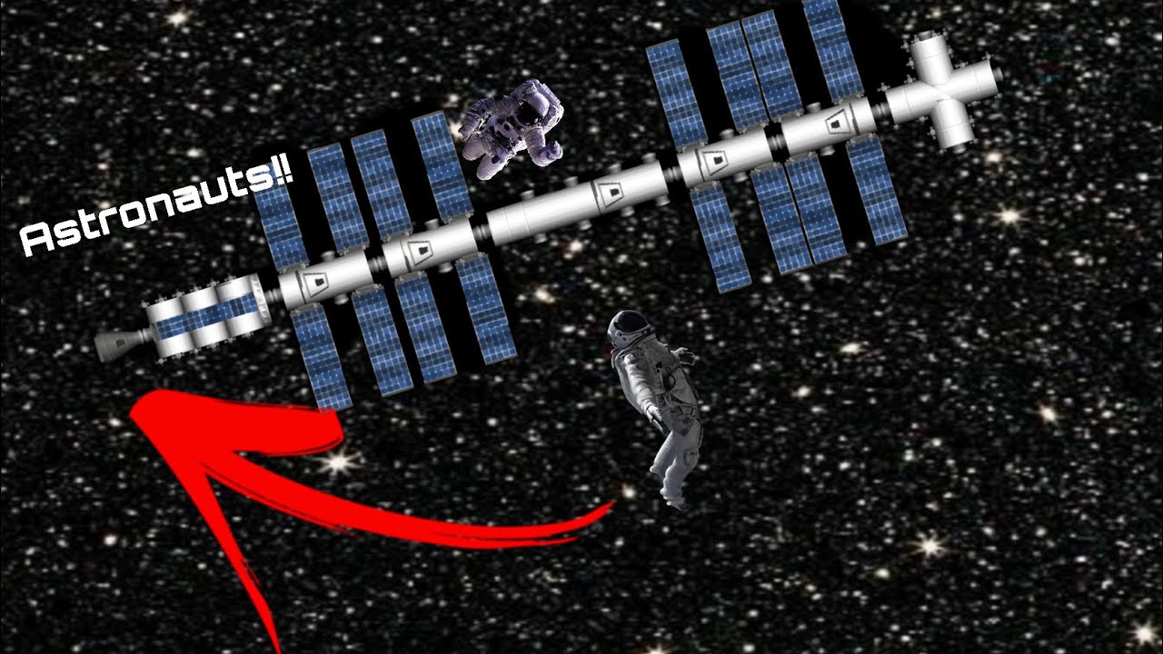 Sending “astronauts” to my space station in sfs - YouTube