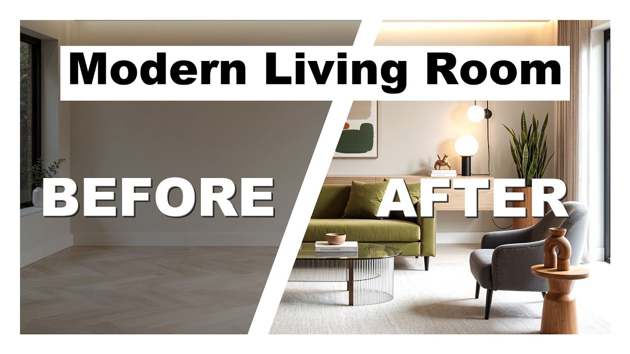 Modern Living Room Glow-Up: Before & After Transformation You Need to ...