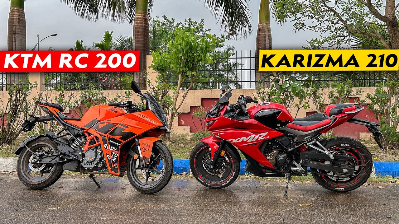 HERO Karizma XMR 210 vs KTM RC200 Comparison Review - Which One Is Best ...