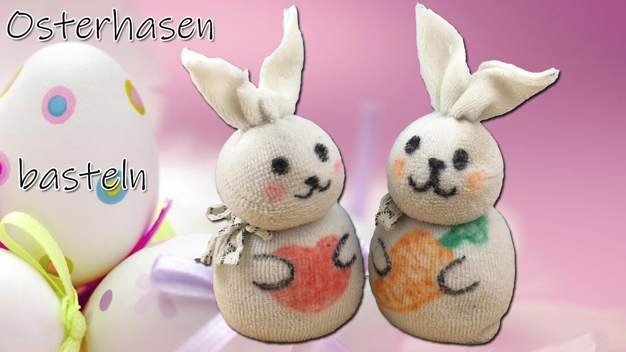 Osterdeko selber machen: Osterhasen basteln | DIY Ostergeschenke - YouTube