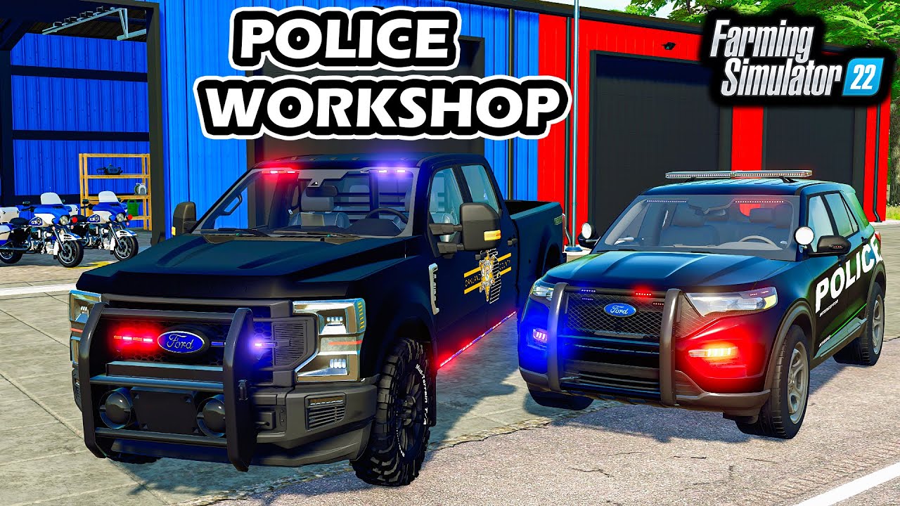 BUILDING $3,000,000 POLICE WORKSHOP! (LIGHTS AND SIRENS) | FS22 - YouTube