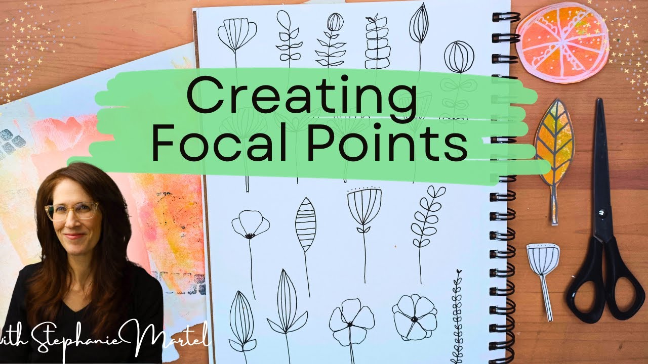 Making Focal Points For Mixed Media Projects - YouTube