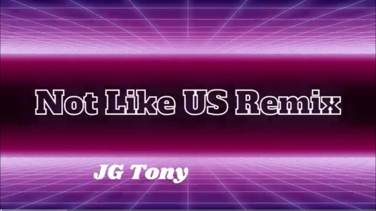 JG Tony - Not Like Us Remix (Official Visualizer) - YouTube