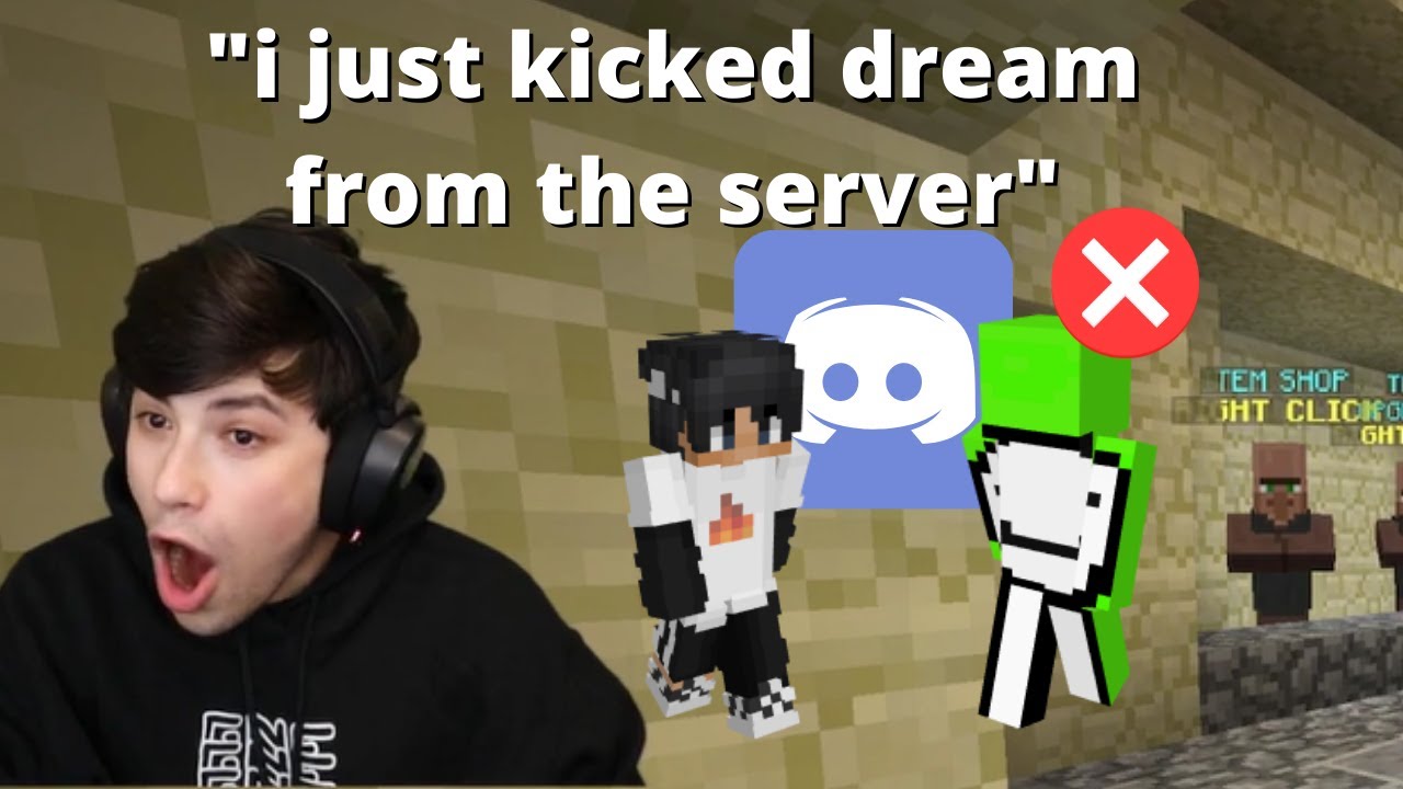 Sapnap kicks Dream from their discord server - YouTube