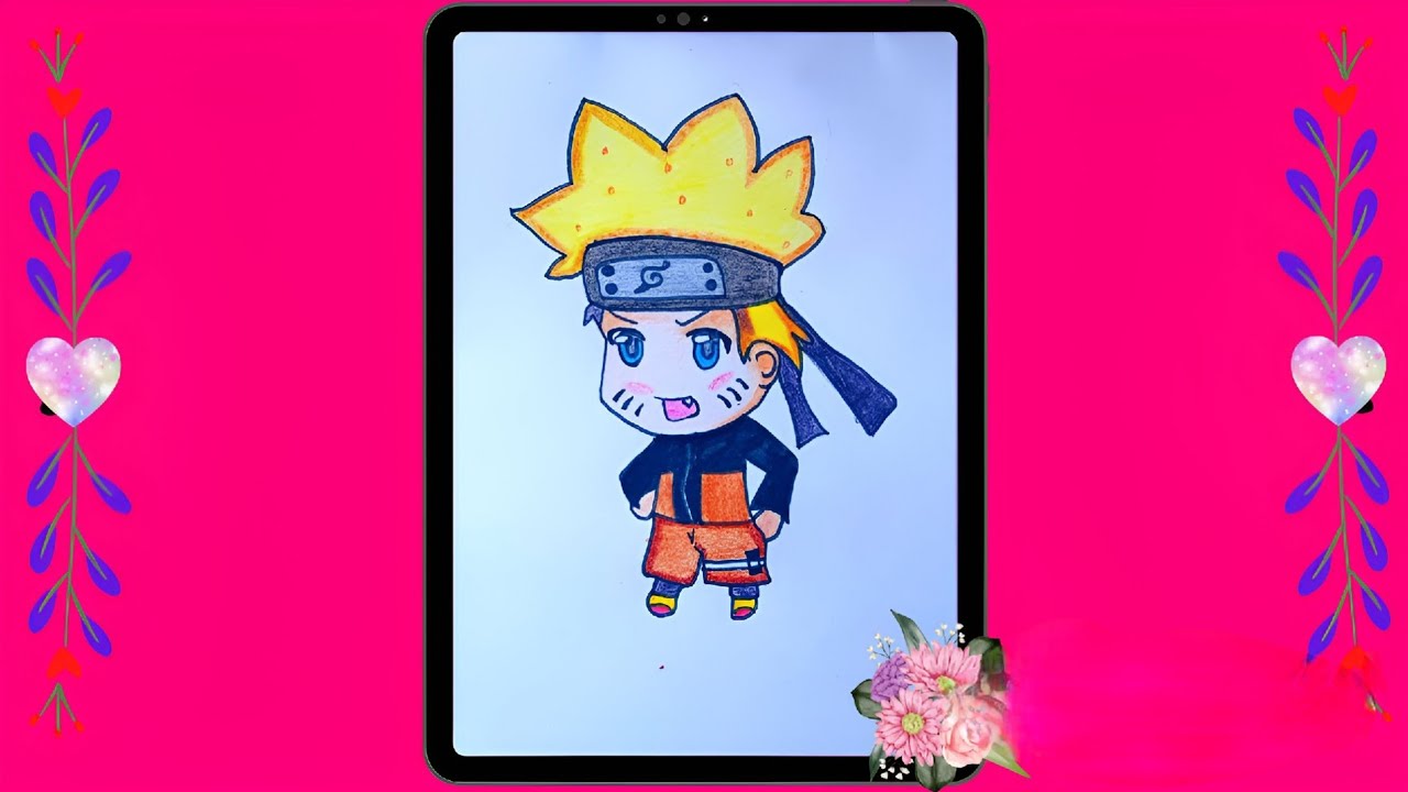 How to draw cute naruto. Draw naruto easy for beginners. easy drawing # ...