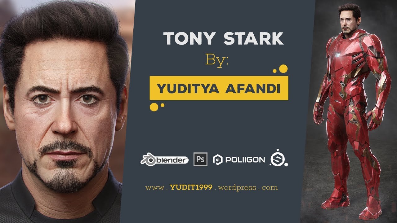 Tony Stark 3D Model Showcase - YouTube