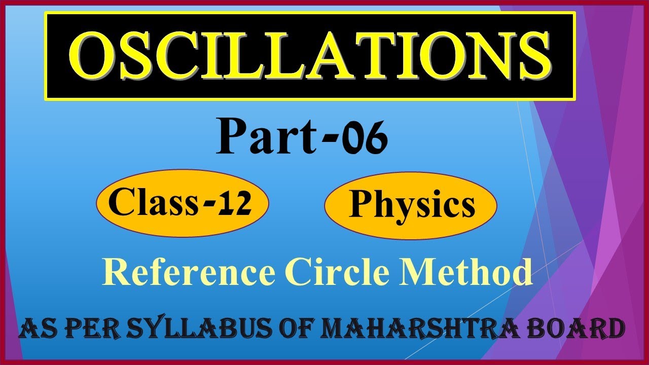 Reference circle method |Oscillations| CLASS-12 Physics|NEET|CET|JEE ...