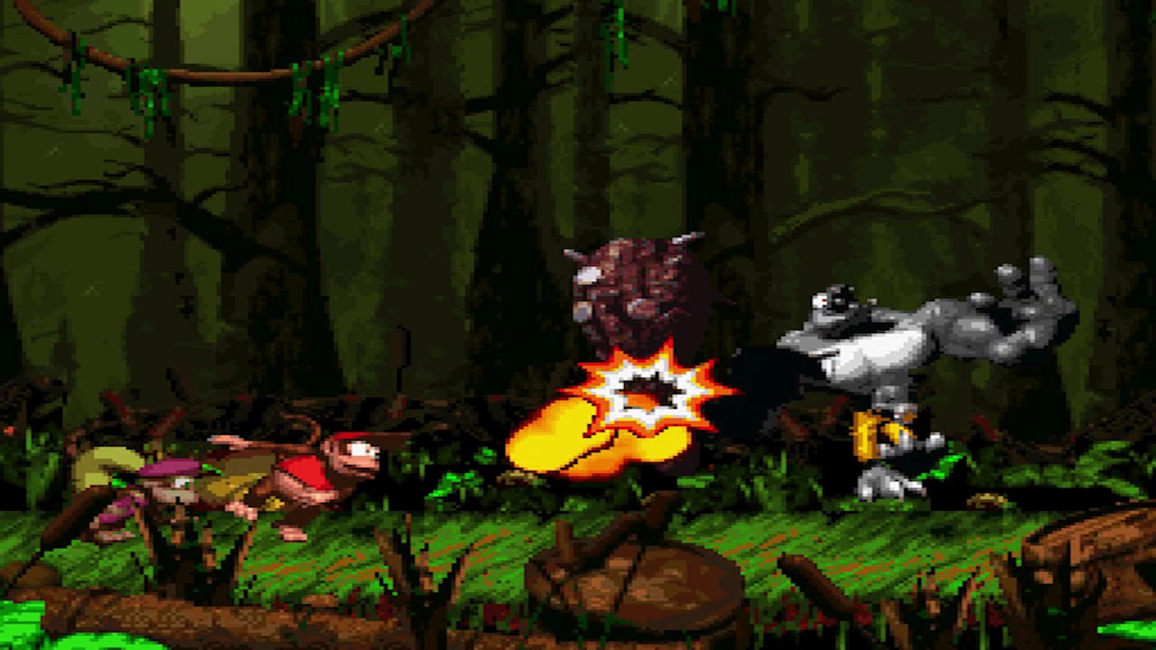 Donkey Kong Country 2: Level 19: Kudgel's Kontest (Boss 3) - YouTube