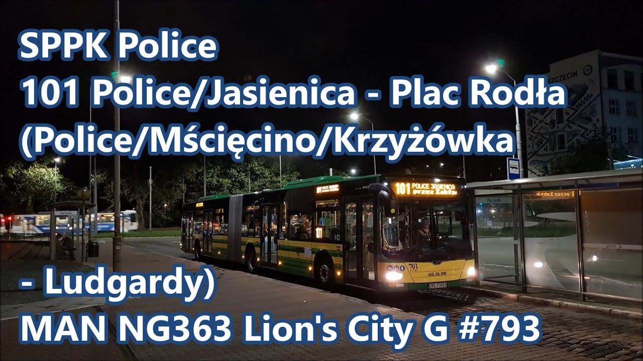 SPPK Police - MAN NG323 Lion's City G #793, linia 101 - YouTube