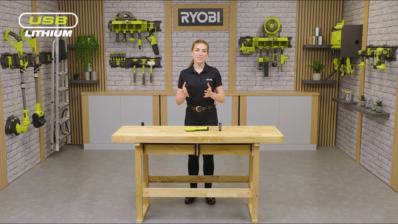 RYOBI® 4V USB Lithium™ Cordless Magnifying Light [RML4] - YouTube
