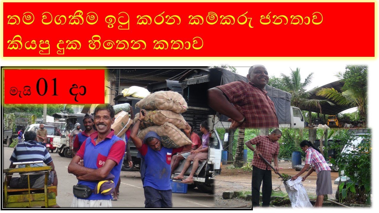 kamkaru dinaya තම වගකීම ඉටු කරන කම්කරු ජනතාව කියපු දුක හිතෙන කතාව ...