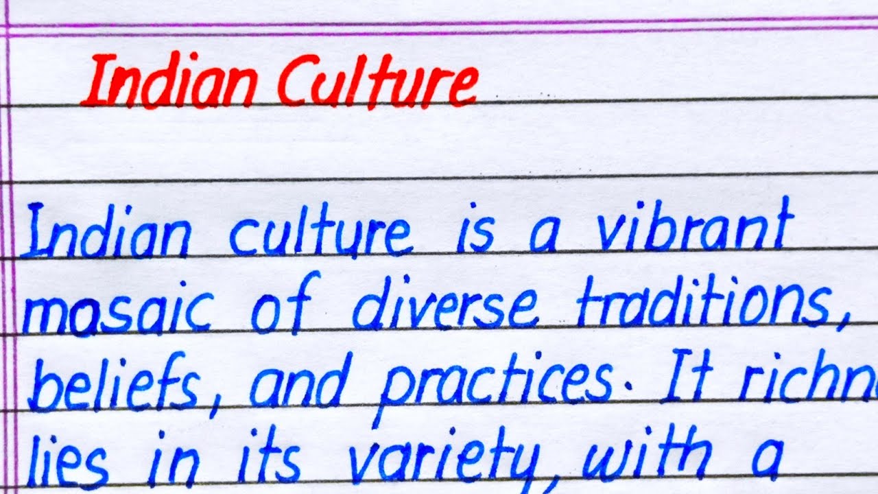 Indian Culture Essay in English || Essay on Indian Culture in English ...