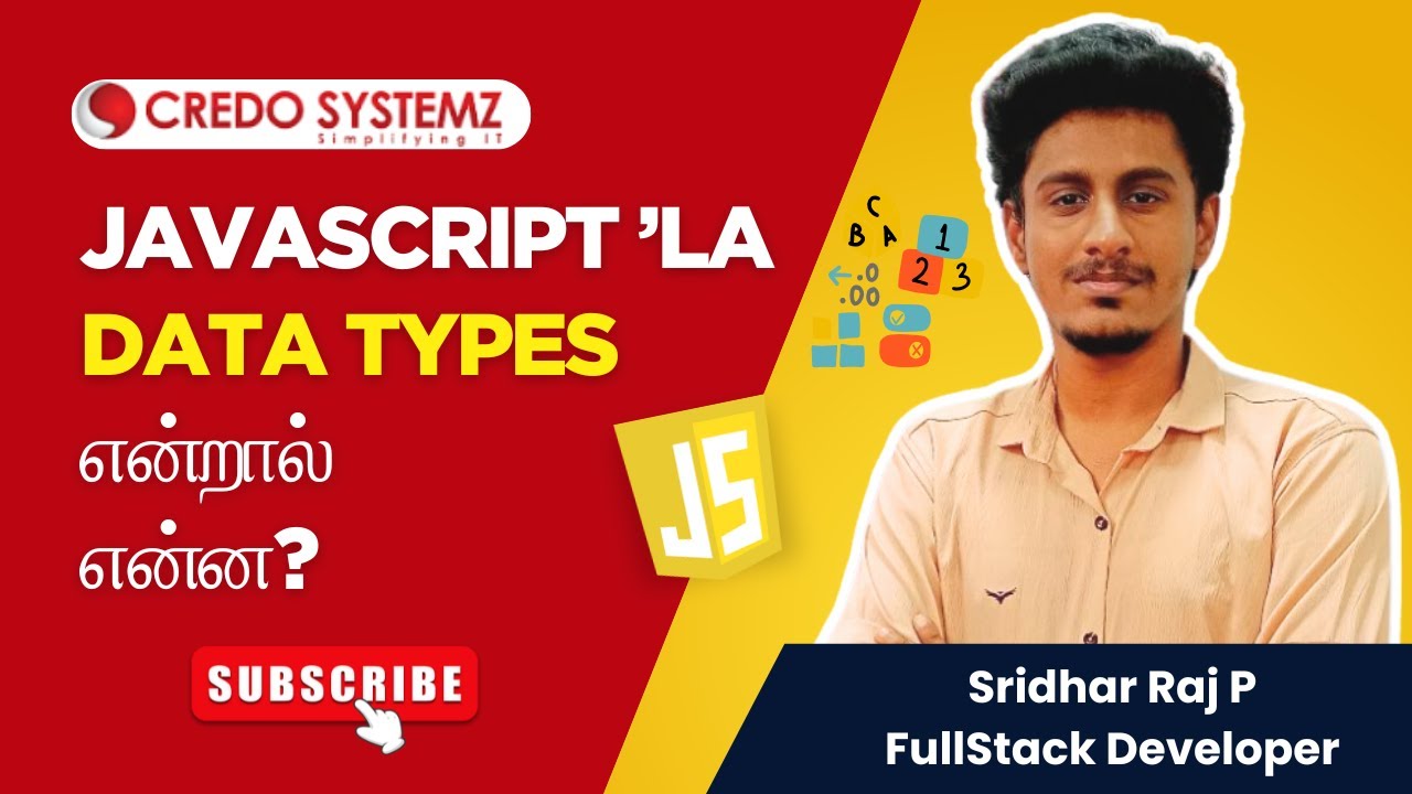 Javascript Datatypes Javascript Tutorial Day 3 Credosystemz 3802