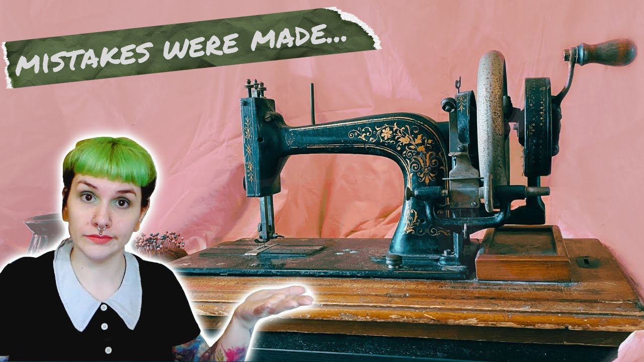 I tried to save this 145 year old Sewing Machine! (Antique Victorian ...