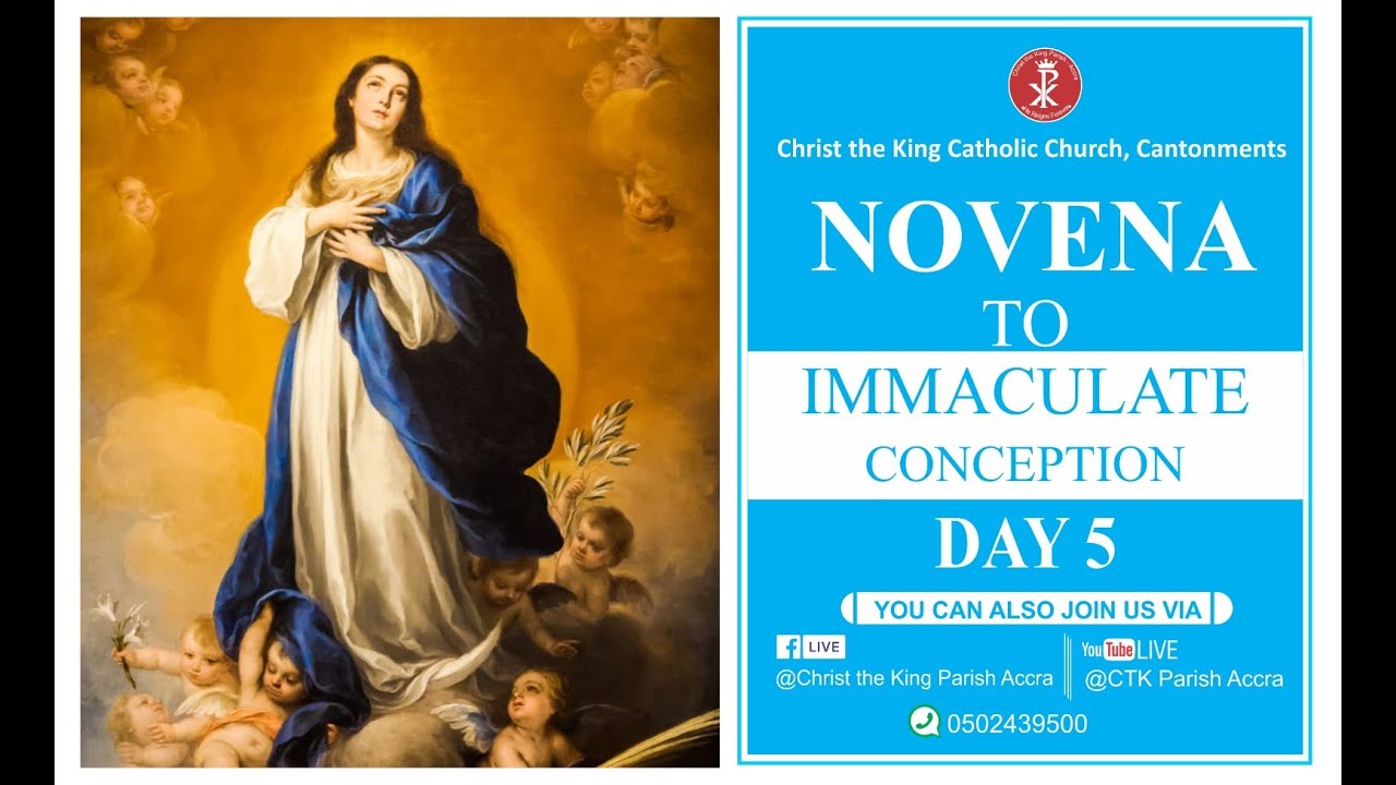 NOVENA TO IMMACULATE CONCEPTION - DAY 5 (04/12/24) - YouTube