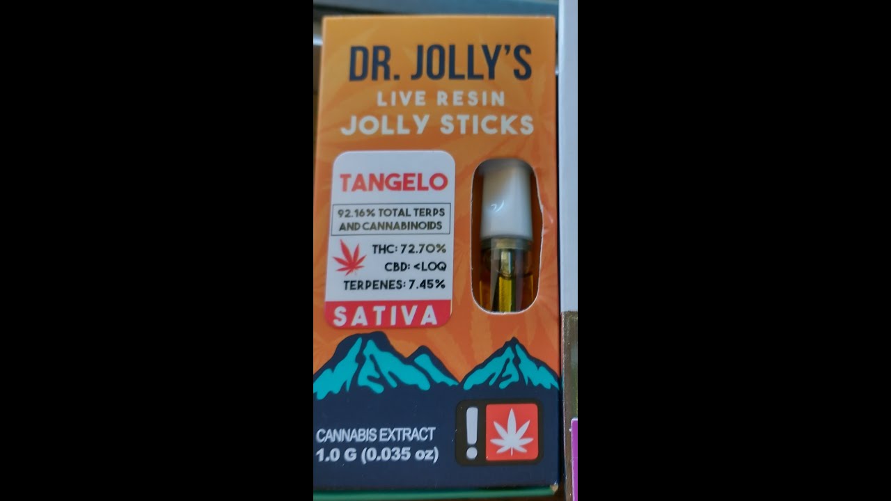 Tangelo Live Resin cartridge - Jolly Stick by Dr Jolly - YouTube