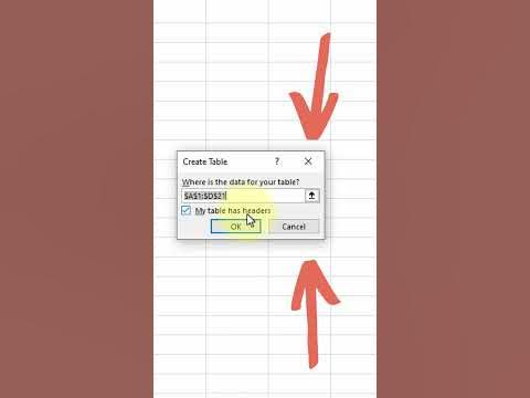 How to Create Tables and Filters on Raw Data in Excel - YouTube