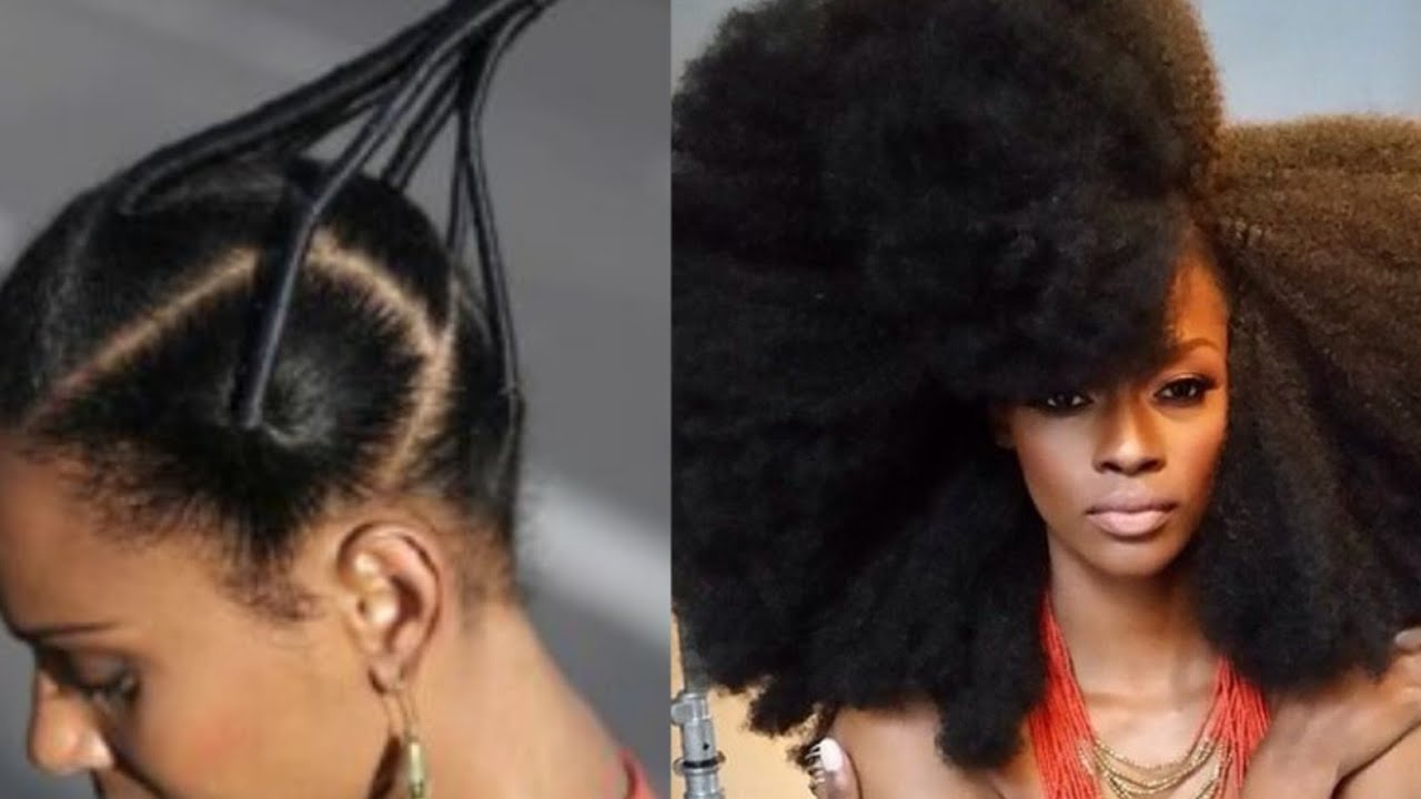 Idée de coiffure protectrice pour des cheveux longs et beaux. - YouTube