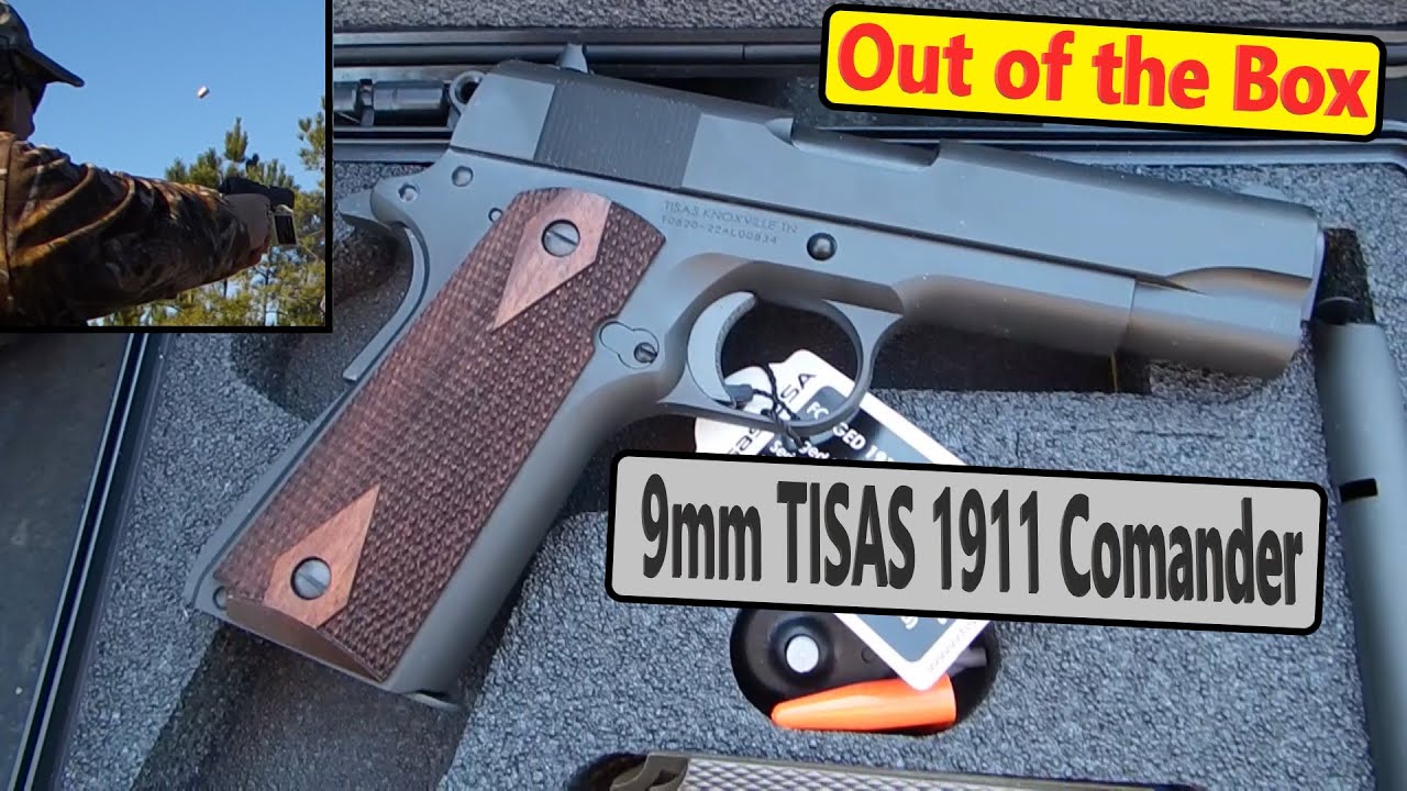 Out of the box Tisas 1911 A1 Commander in 9mm - YouTube
