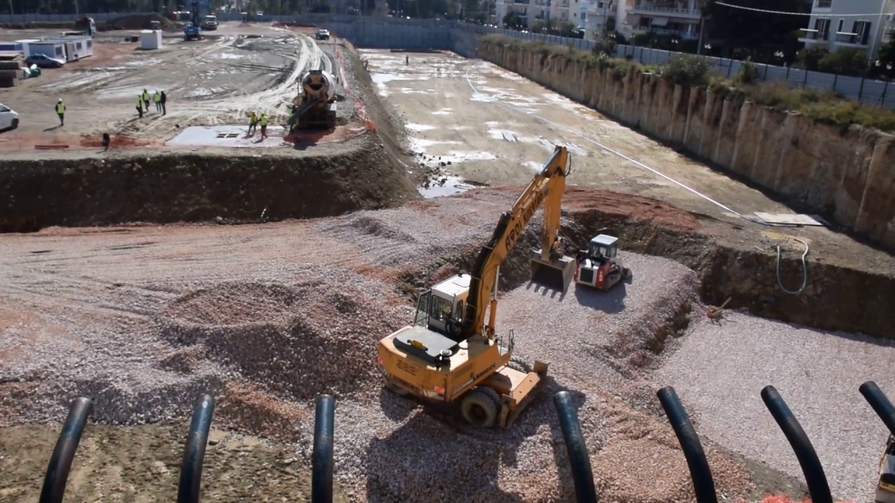 ΚΑΤΑΣΚΕΥΗ ΓΗΠΕΔΟΥ ΑΕΚ ΑΓΙΑ ΣΟΦΙΑ 19-02-2018!!! - YouTube