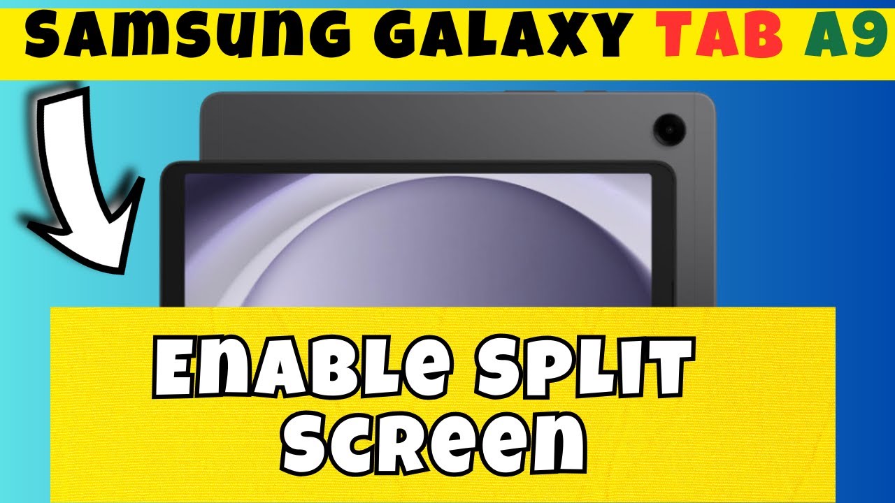 Split Screen Samsung Galaxy Tab A9 || How to use split screen || How to ...