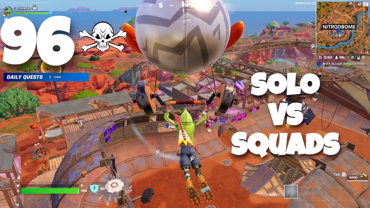 96 Eliminations Solo Vs Squads Zero build Gameplay win Fortnite ...