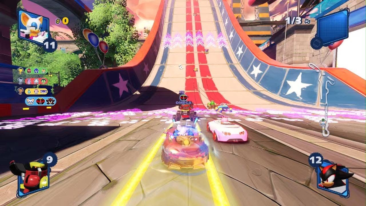 Team Sonic Racing - Sky Road - Team Race - Rouge - YouTube