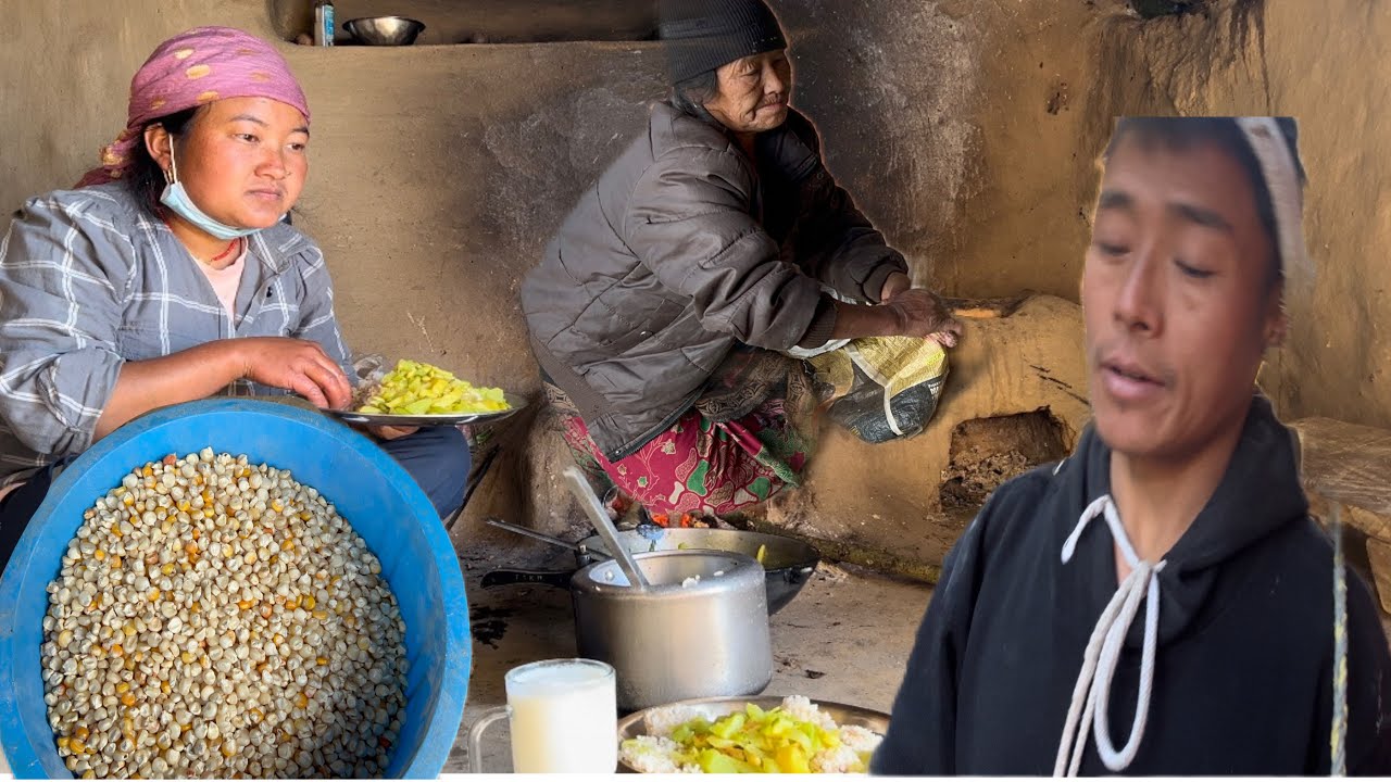 This is how we grind corn to make rice@sarmila - YouTube