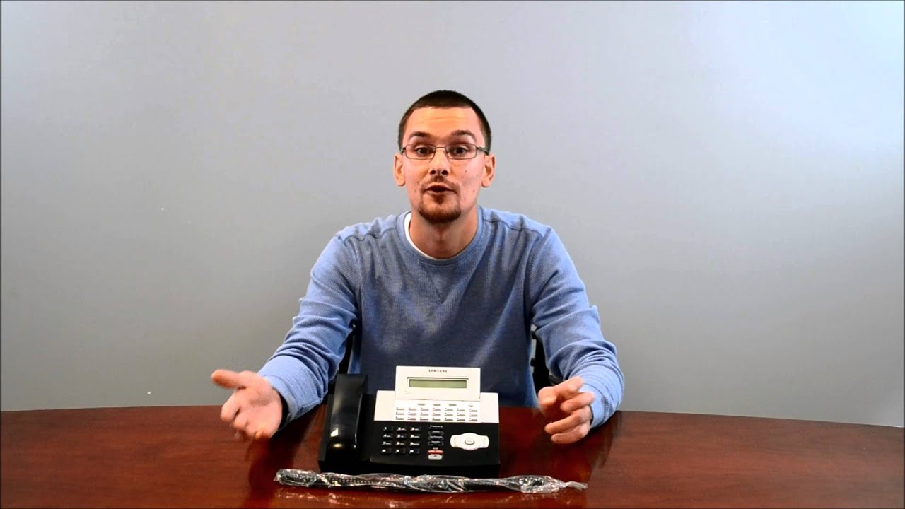 Samsung DS-5021D OfficeServ Phone Introduction - YouTube