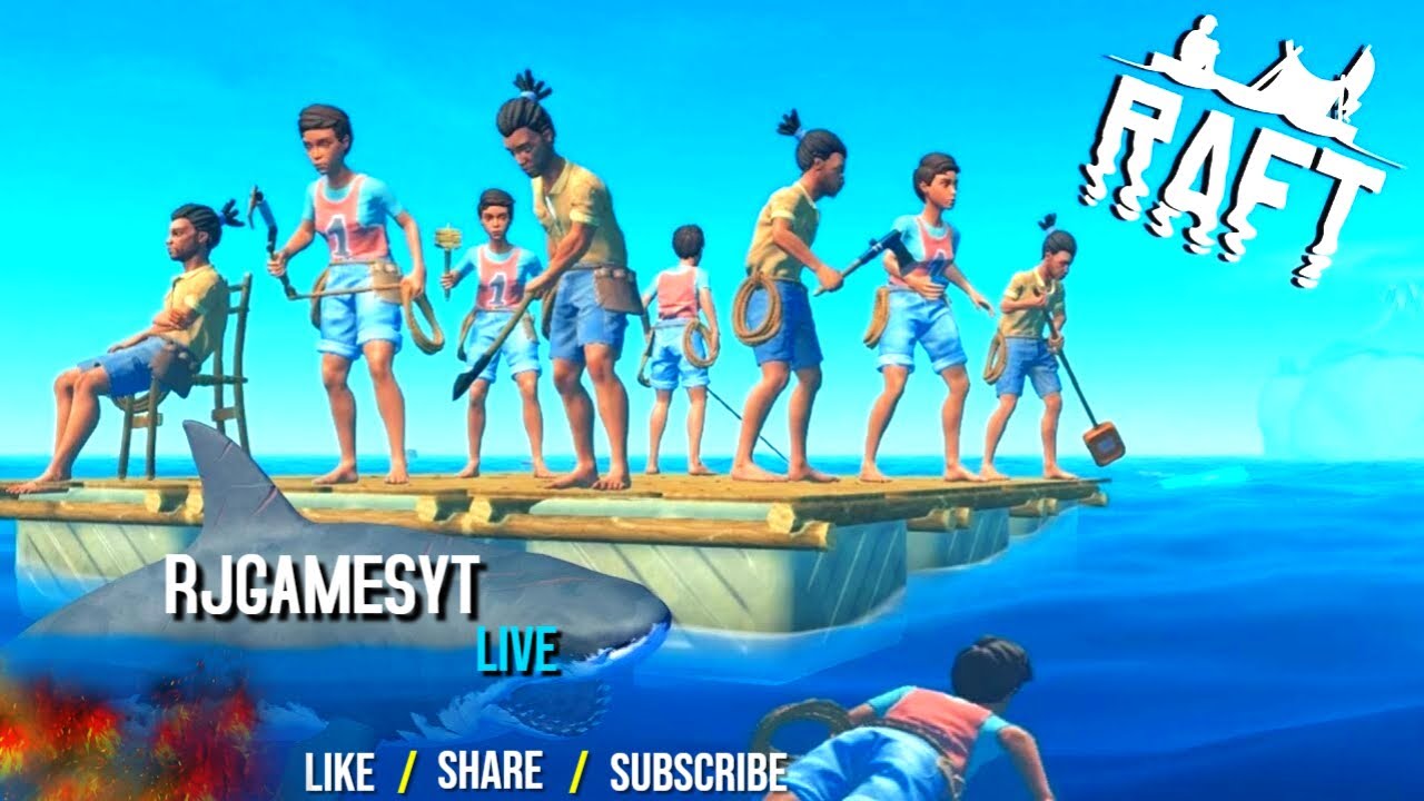 RAFT SURVIVAL OCEAN || NEW LOOK RAFT || NEW UPDATE || RJGAMESYT LIVE ...