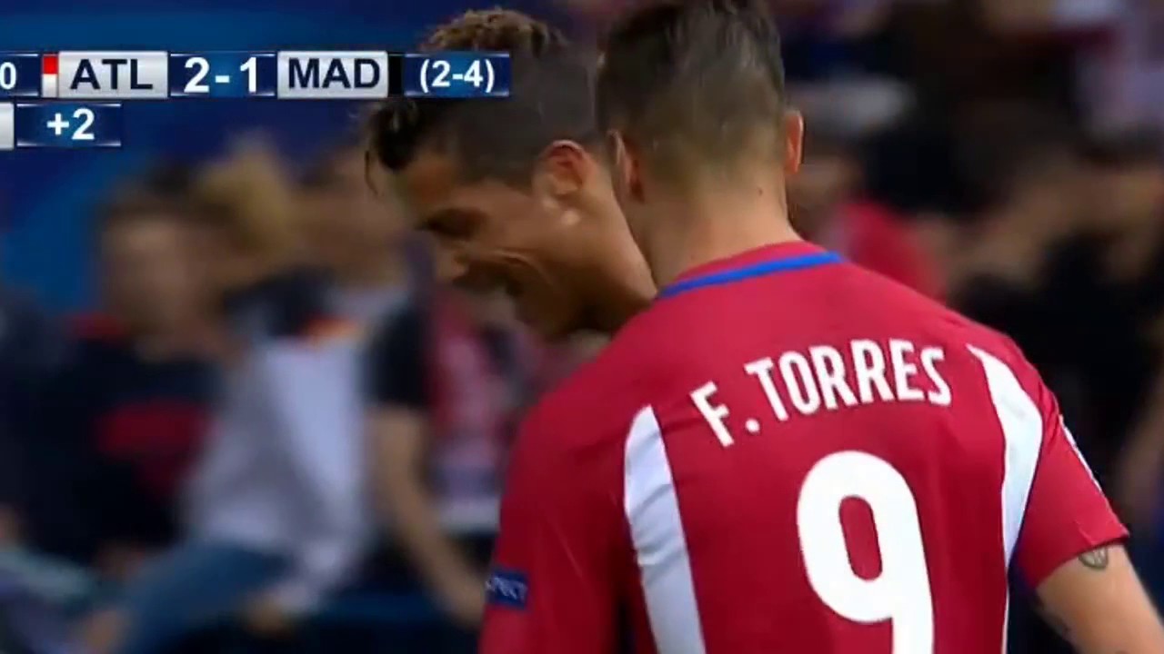 Cristiano Ronaldo vs Fernando Torres Fight! Atl Madrid vs Real Madrid ...