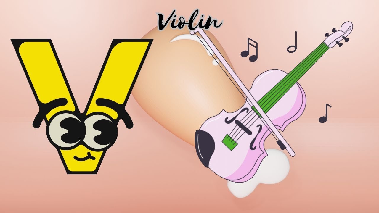 Phonics Letter V Song | V is for Violin | ABC Song For Children | abc ...
