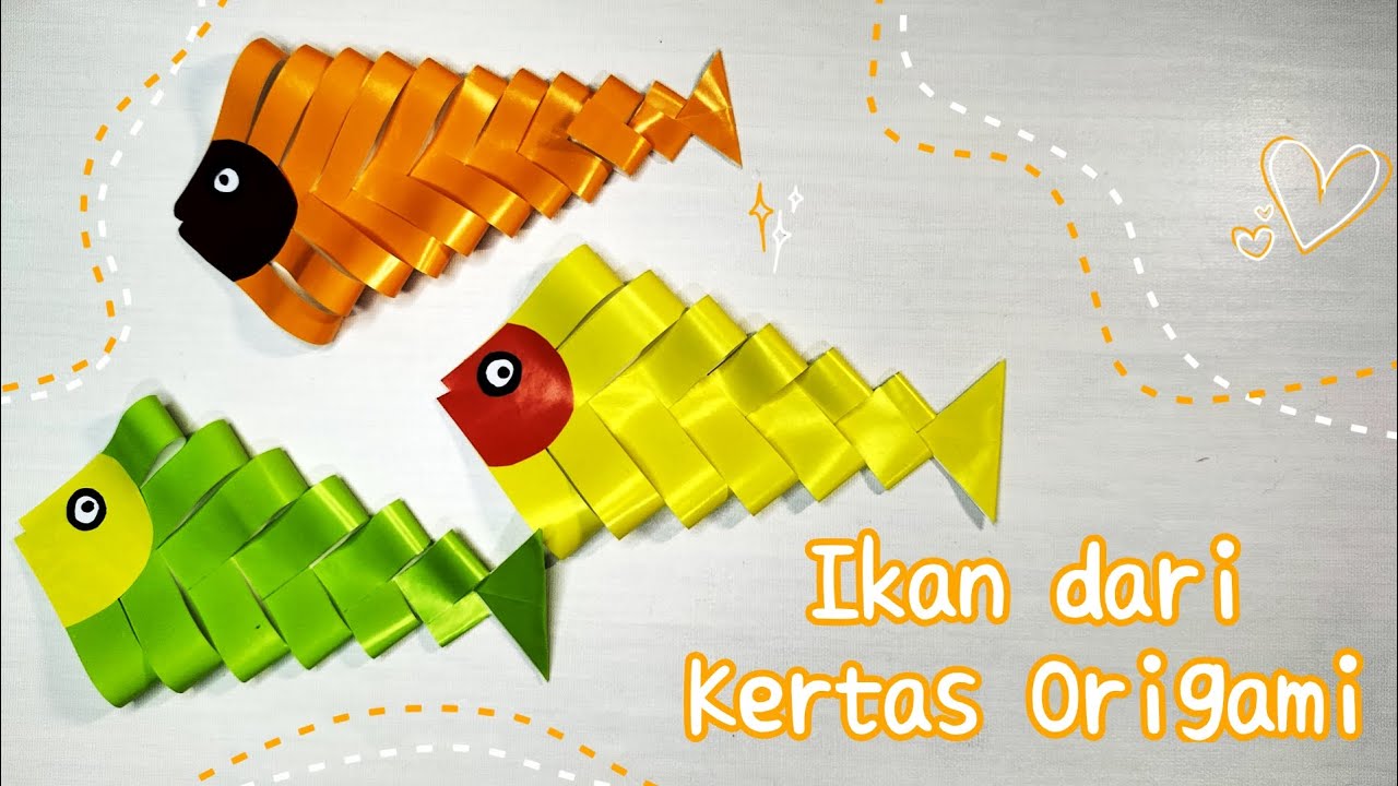 Membuat Ikan dari Kertas Origami | How to Make a Fish from Origami ...