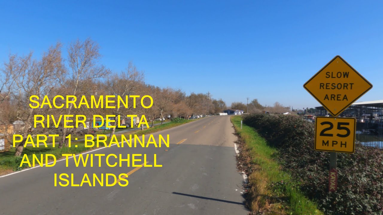 Biking Sacramento River Delta Back Roads Part 1: Brannan Island and ...