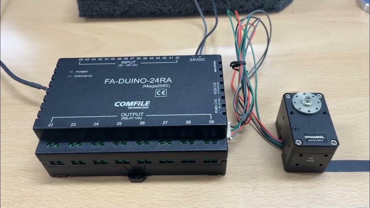 Driving Dynamixel X using FA-DUINO (Industrial Arduino) - YouTube