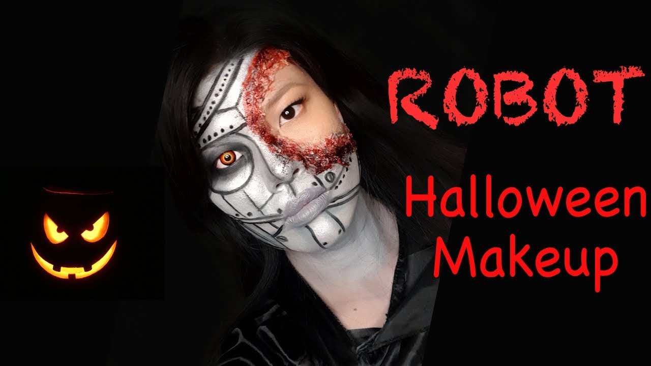 Robot Makeup | Halloween Makeup - YouTube