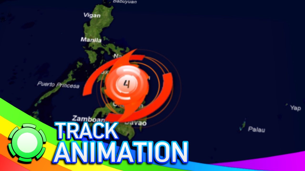 The Track of Super Typhoon Mike (1990) (ThePhoneExpert) - YouTube