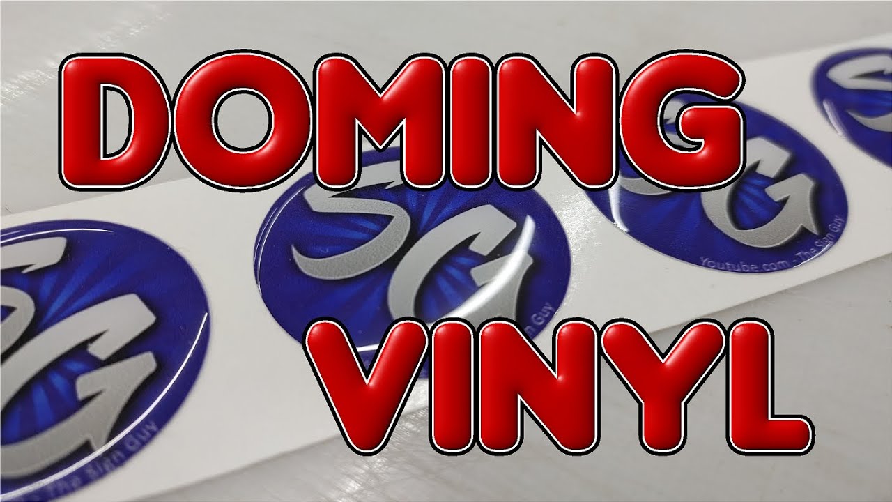 How to Dome Vinyl Lettering and Logo's - YouTube