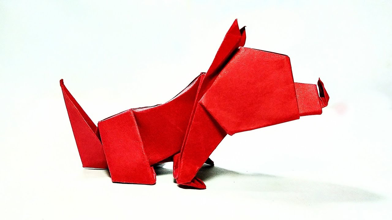 ORIGAMI DOG || PAPER DOG || DIY - YouTube
