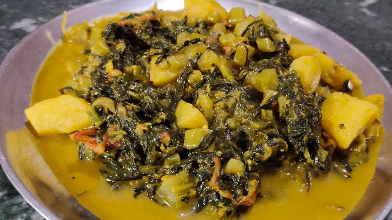 पुई साग बनाने का नया तारिका ||Pui Saag Ki Sabji||How to make pui Saag ...