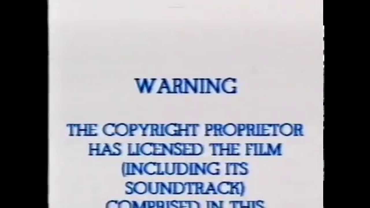 MGM-UA VHS Home Video with Copyright Warning 1995 - YouTube