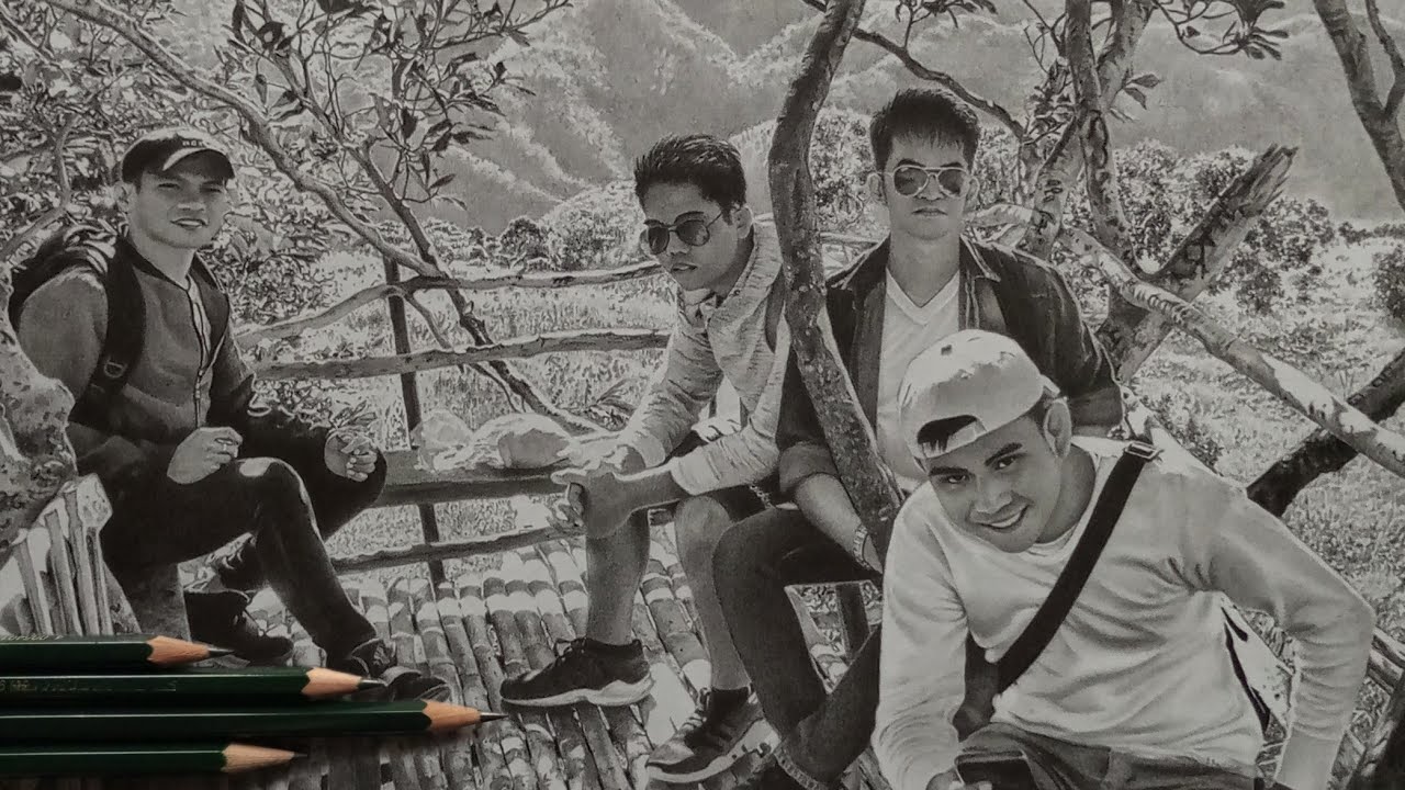 Drawing Our Barkada's Best Photo | Photorealistic Drawing - YouTube